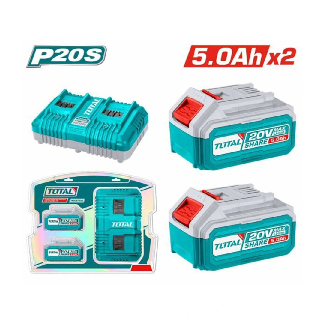 P20S Lithium-Ion battery and charger kit Total – TFBCPK1424 – Tools3m.com