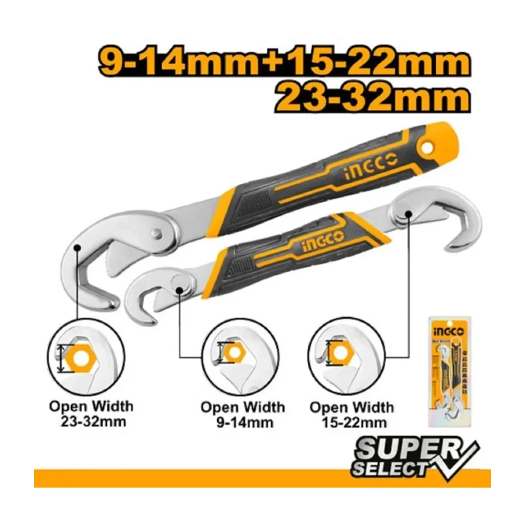 2 Pcs Bent Wrench Ingco – Hbws09328 – Tools3m.com