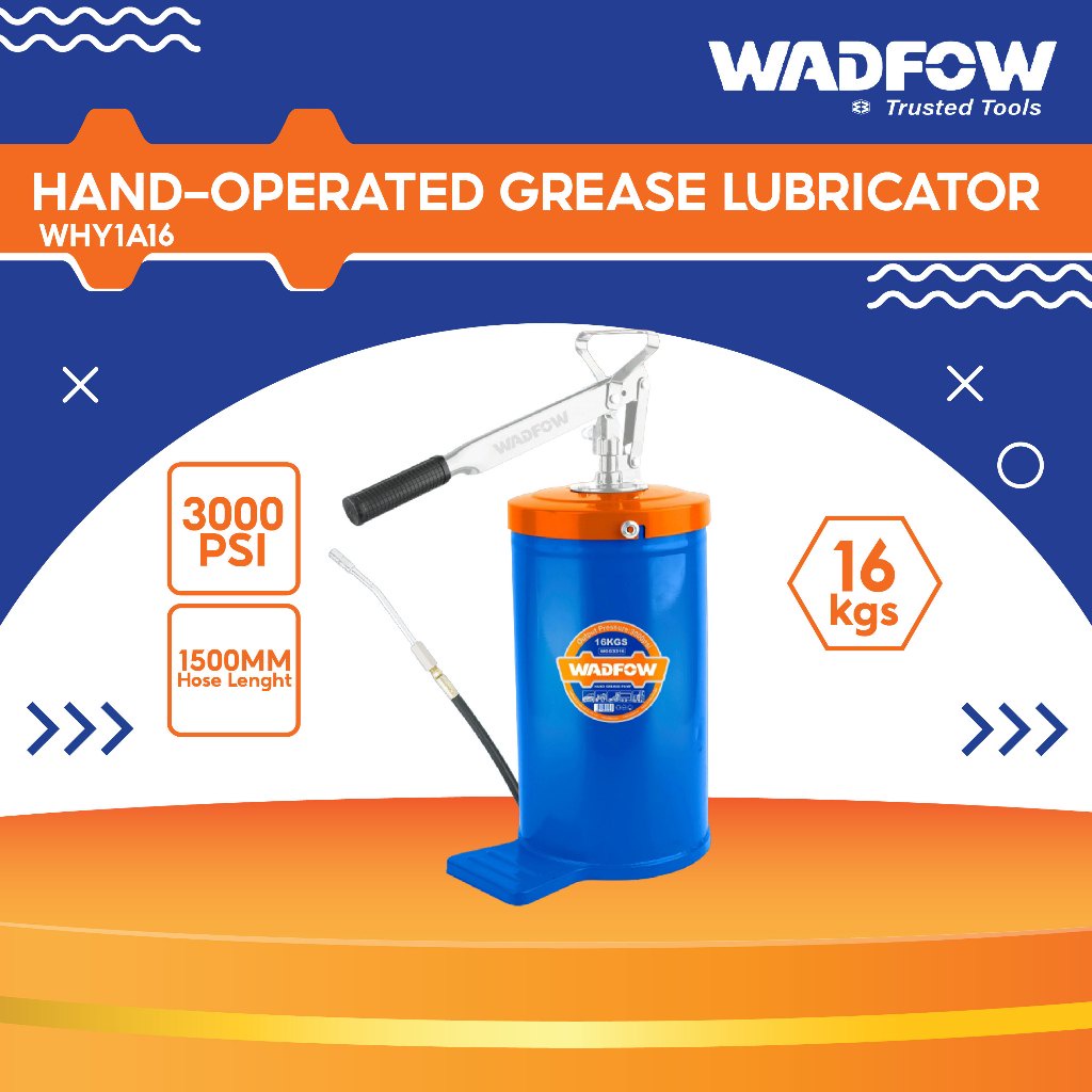WADFOW HAND-OPERATED GREASE LUBRICATOR 16kgs -WHY1A16 – Tools3m.com