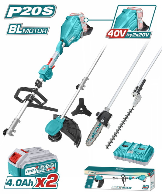 Cordless Multi Garden Tools Combo (20V) Total-TSTLI2040386 – Tools3m.com